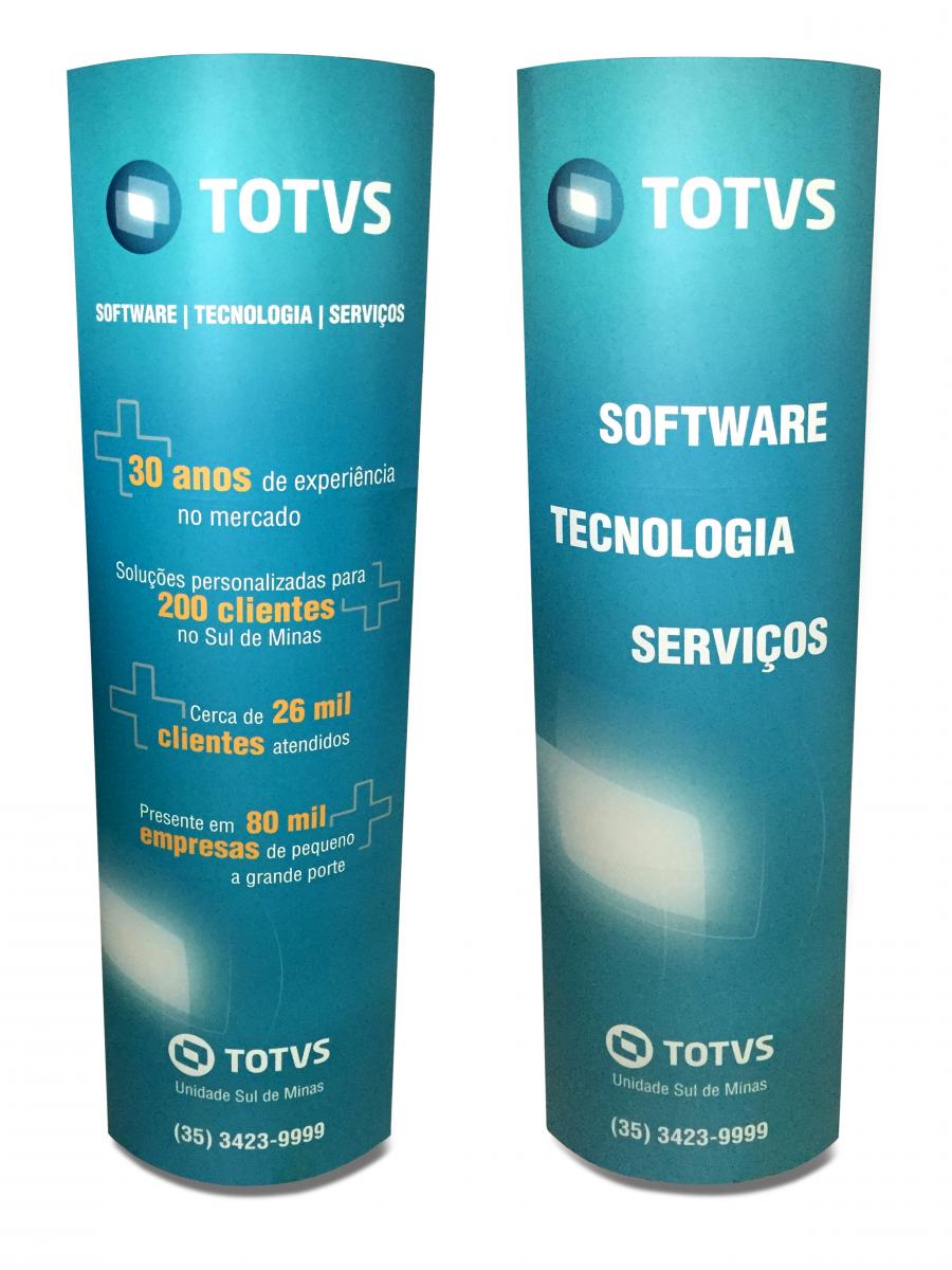 Totem Elíptico - Totem Lamá - Totem de Papelão